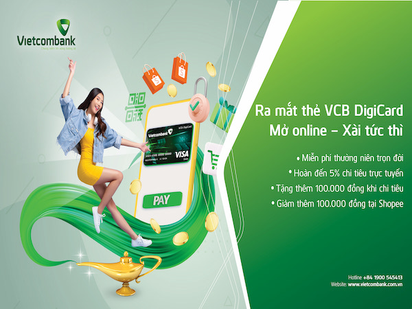 Vietcombank chính thức ra mắt thẻ Ghi nợ quốc tế VCB DigiCar